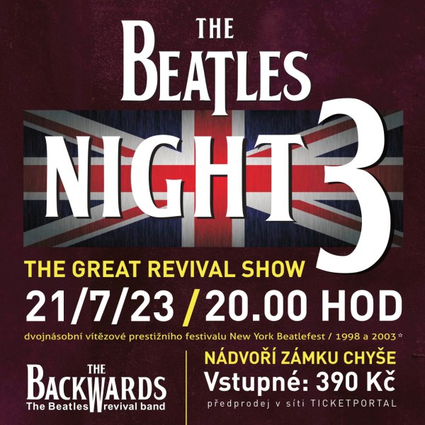 THE BEATLES NIGHT 3 - The Backwards - Předprodej vstupenek s iDNES.cz